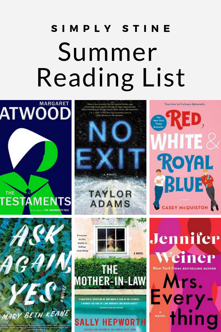 Summer Reading List 2019 : Simply Stine Lifestyle Blog